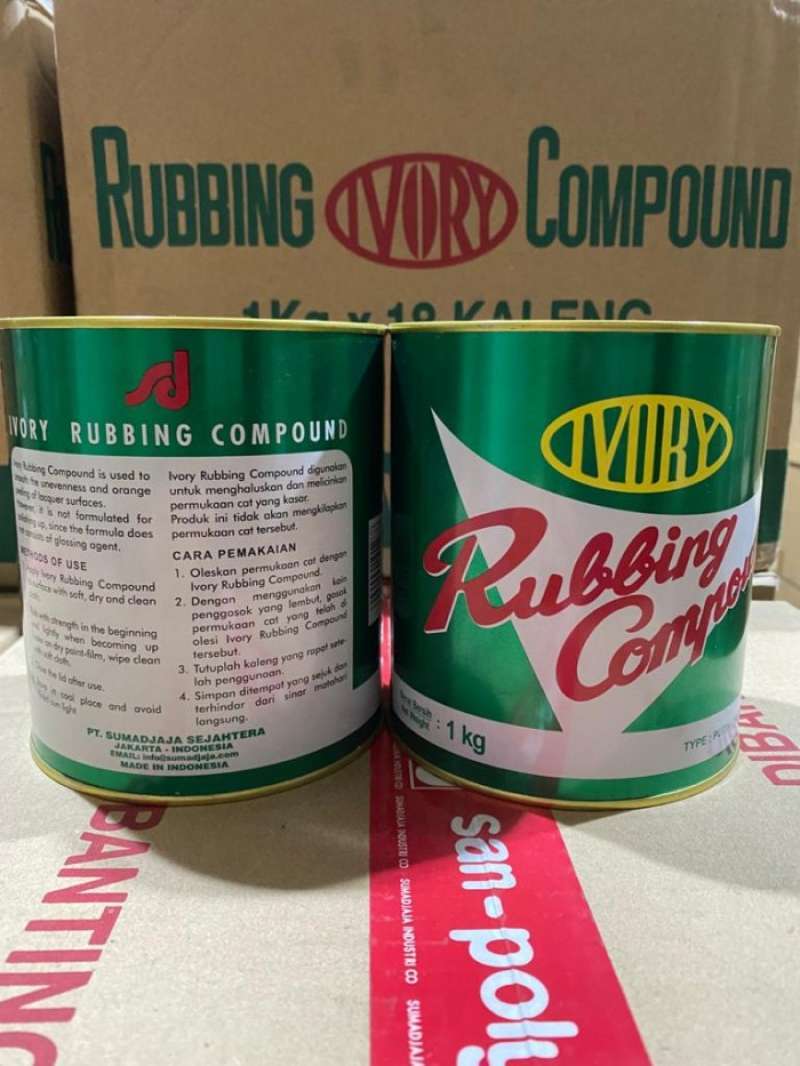 Jual Rubbing Compound Ivory / Kompon Putih 1 Kg Di Seller Gajendra ...