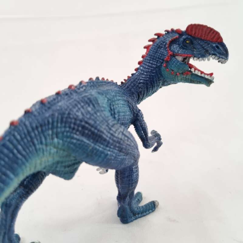 Jual Figure Dinosaurus Dilophosaurus biru jurrasic mulut bisa buka ...