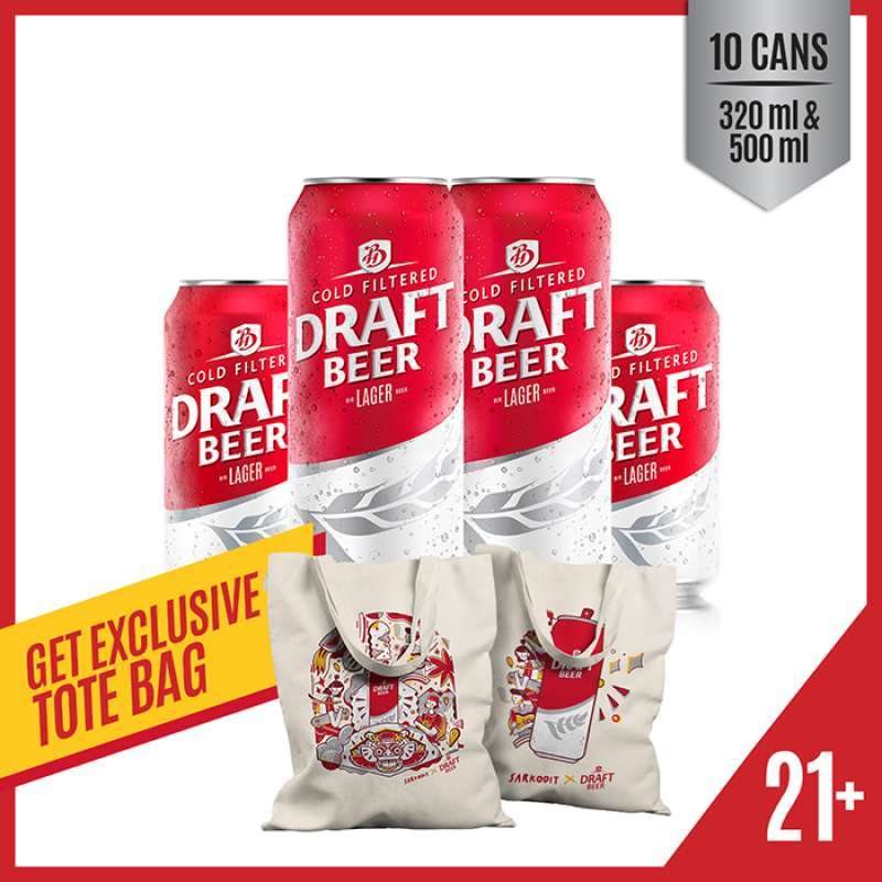 Jual Draft Beer Lager X Sarkodit / Bir Lager + Free Exclusive Totebag ...