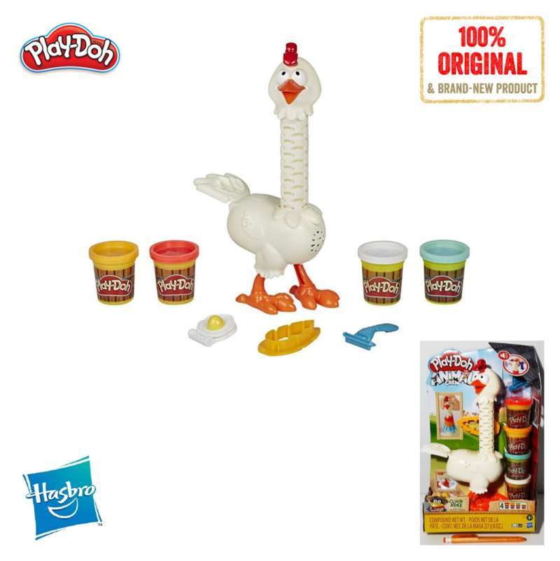 Promo Hasbro Play-Doh Animal Crew Cluck-A-Dee Feather Fun Chicken Toy ...