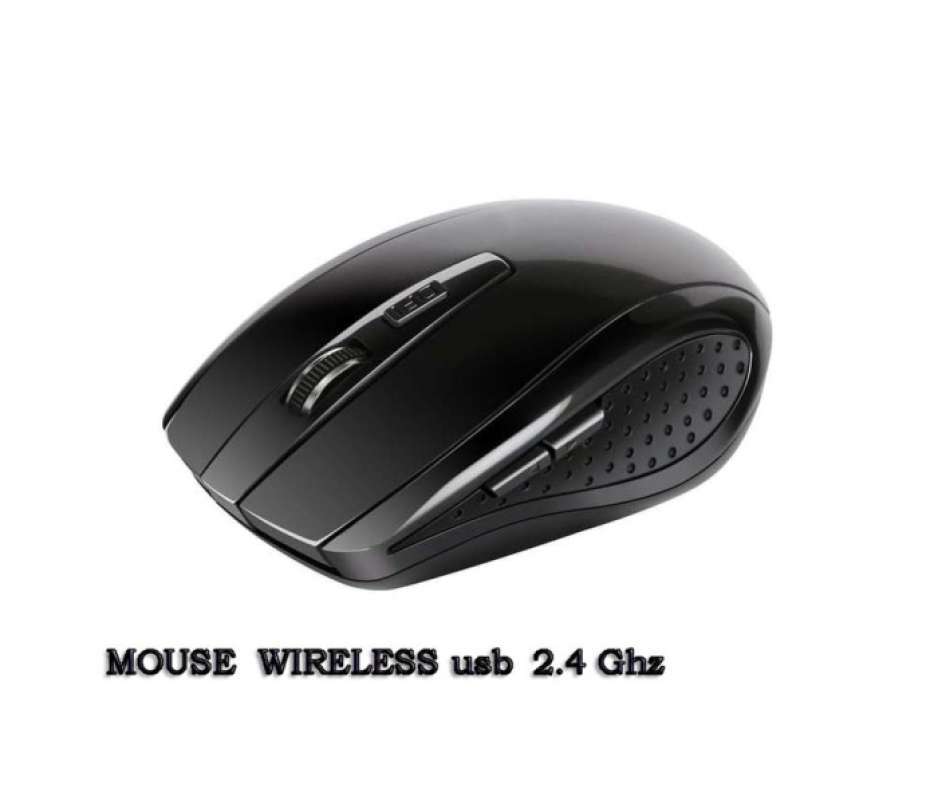Jual Mouse Wireless 2.4Ghz Ergonomic with USB Dongle Nano Receiver ...