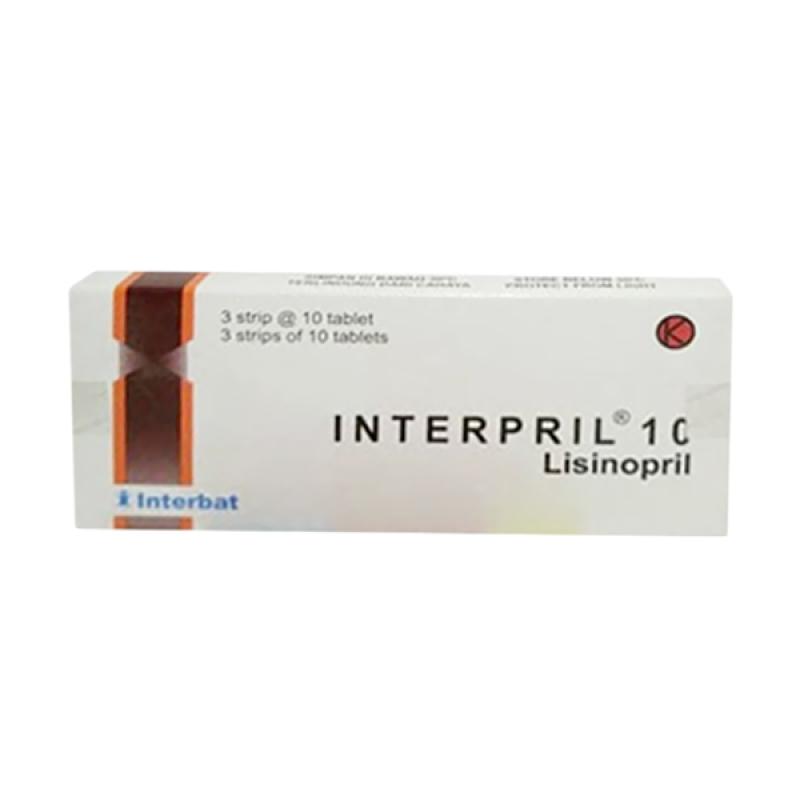 Jual Interbat Interpril Obat Jantung [10 Mg/ 10 Tablet] Di Seller ...