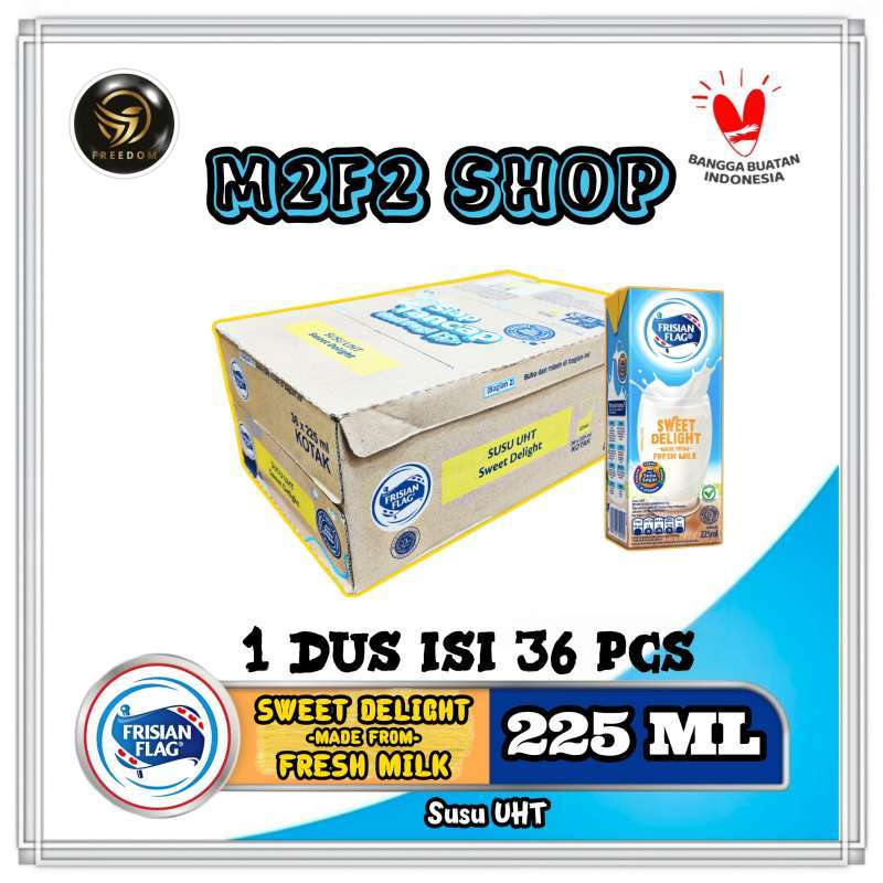 Jual Susu Bendera Frisian Flag Purefarm Sweet Delight Uht - 225 Ml (kemasan Karton) Di Seller ...