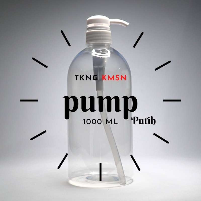 Jual Botol Pump 1000 ML / Botol Body Soap / Botol Sabun Cair Isi Ulang ...