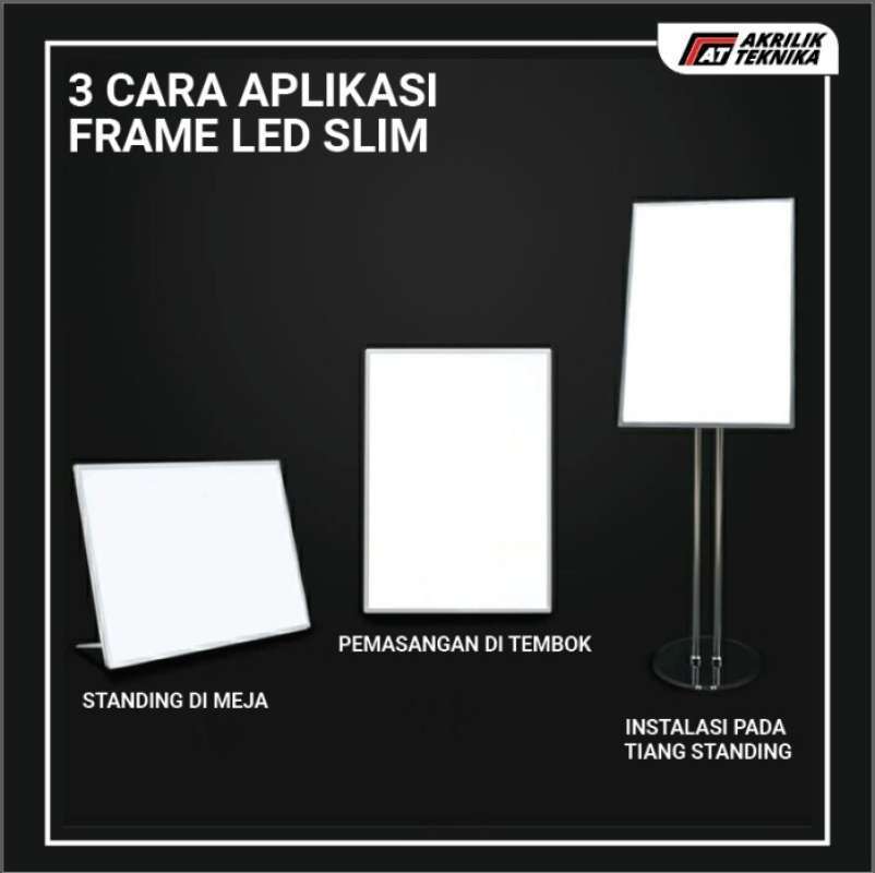 Jual FRAME / BINGKAI / DISPLAY POSTER LED / LAMPU AKRILIK SLIM LIGHT ...