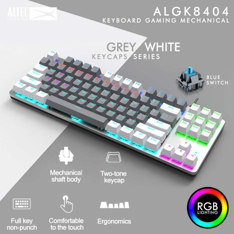 Promo Keyboard Gaming Altec Lansing ALGK-8404 - RGB Blue Switch Ten Key ...