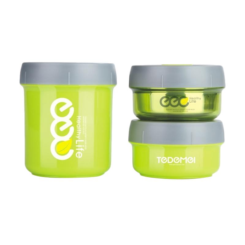 Jual Tedemei 6948 Stainless Steel Set Lunch Box - Hijau di Seller ...