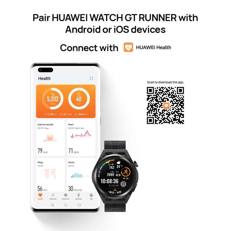 Jual Huawei Watch Gt Runner Smartwatch | Scientific Running Program ...