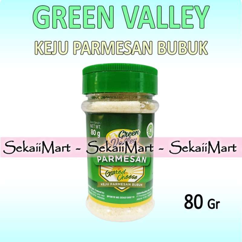 Promo GREEN VALLEY Grated Parmesan Cheese 80g - GreenValley Keju Bubuk ...