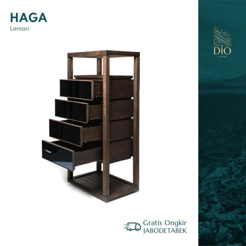 Jual Dio Living - Minahasa - Haga Lemari Kaca Susun Kayu Minimalis ...