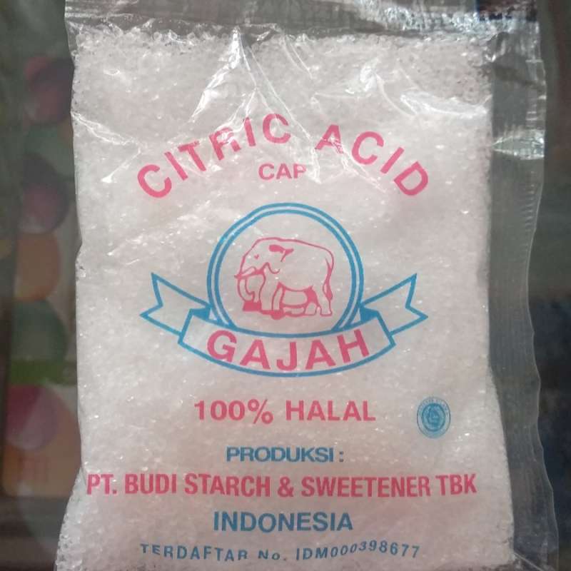 Promo Asam Sitrat Fontaine Citric Acid Gajah Food Grade 50 Gr Diskon 25 ...