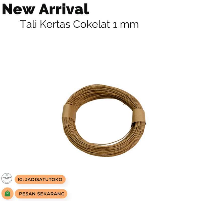 Jual Tali Kertas | Tali Paperbag warna cokelat diameter 1mm di Seller ...