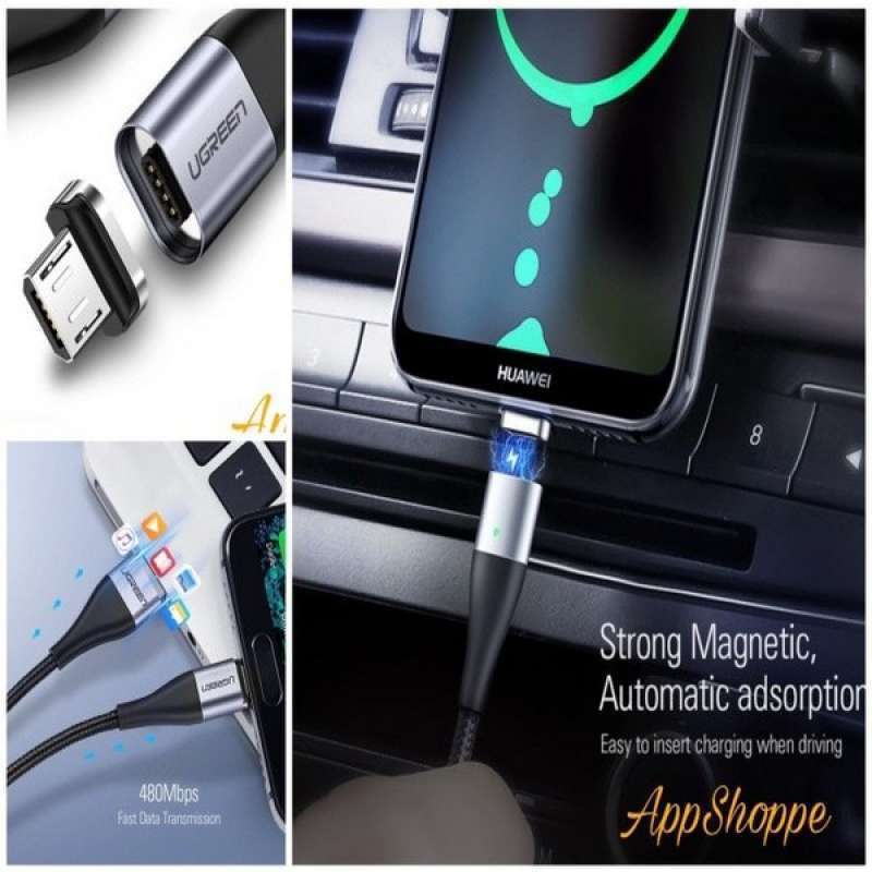 Jual Ugreen Fast Charging Cable 1Meter Magnetic Charge Cable Type A ...