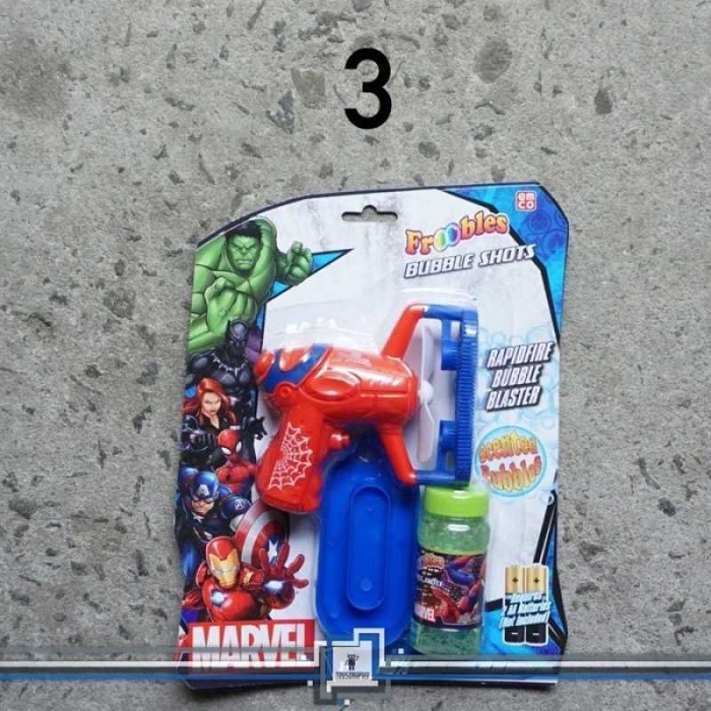 Promo EMCO Froobles Marvel Avengers BUBBLE SHOTS Pistol Bubble Gun ...