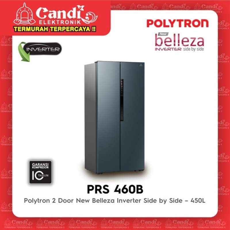 Jual POLYTRON KULKAS SIDE BY SIDE PRS-460B / PRS460B / PRS 460B - 450L ...