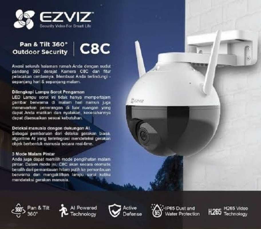 Jual Ezviz C8c 1080p Full Hd Smart Ip Camera 2mp Kamera Cctv Wifi ...