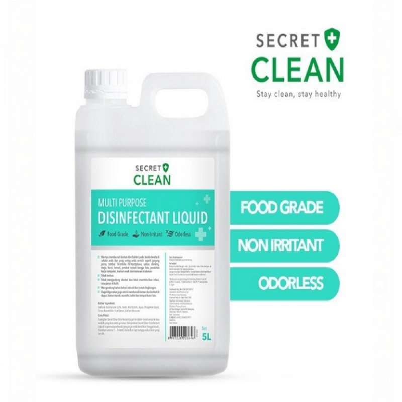 Promo Secret Clean Disinfectant Liquid 5L Diskon 10% di Seller ...