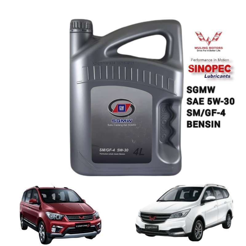 Jual Oli Mesin Wuling Confero Cortez Gm Sgmw Api Sm Gf-4 Sae 5w-30 4 ...