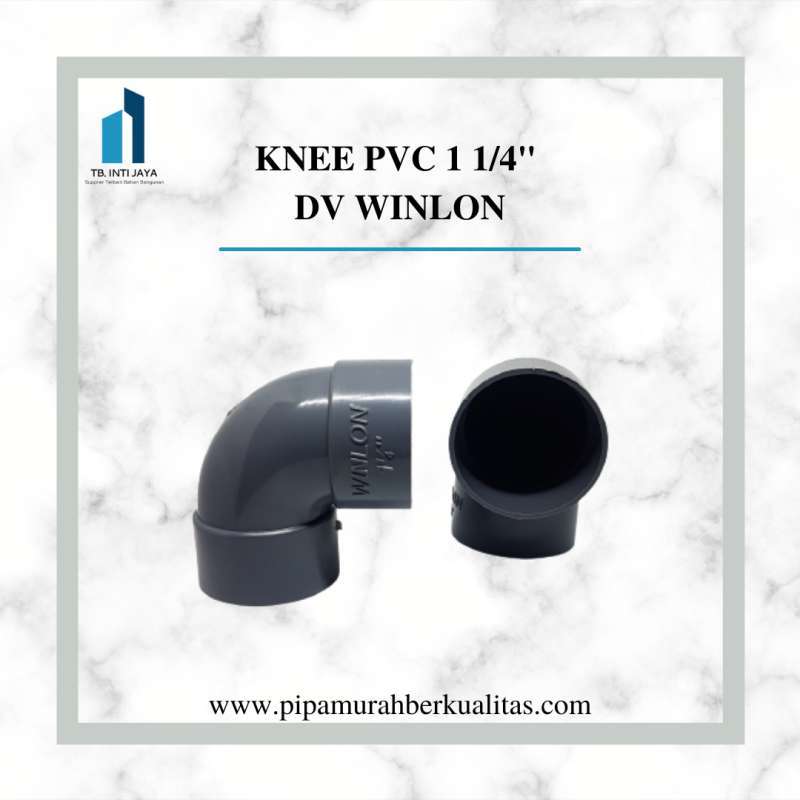 Jual KNEE PVC 1 1/4 inch DV WINLON knee elbow pvc knie knie belokan di ...