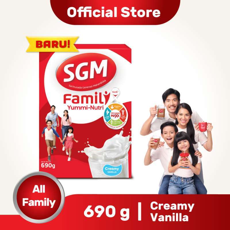 Jual Sgm Family Yummi-nutri Vanilla - 690 G Di Seller Danone Official ...