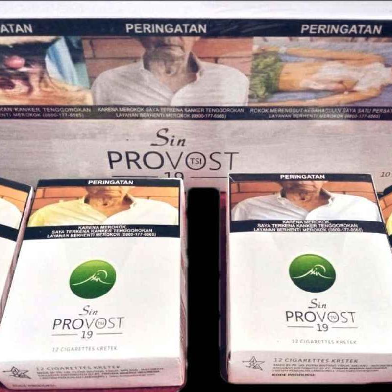 Jual Rokok Sin Provost 19 (1pcs/12 Batang Kretek)*bekasi* Rokok Herbal ...