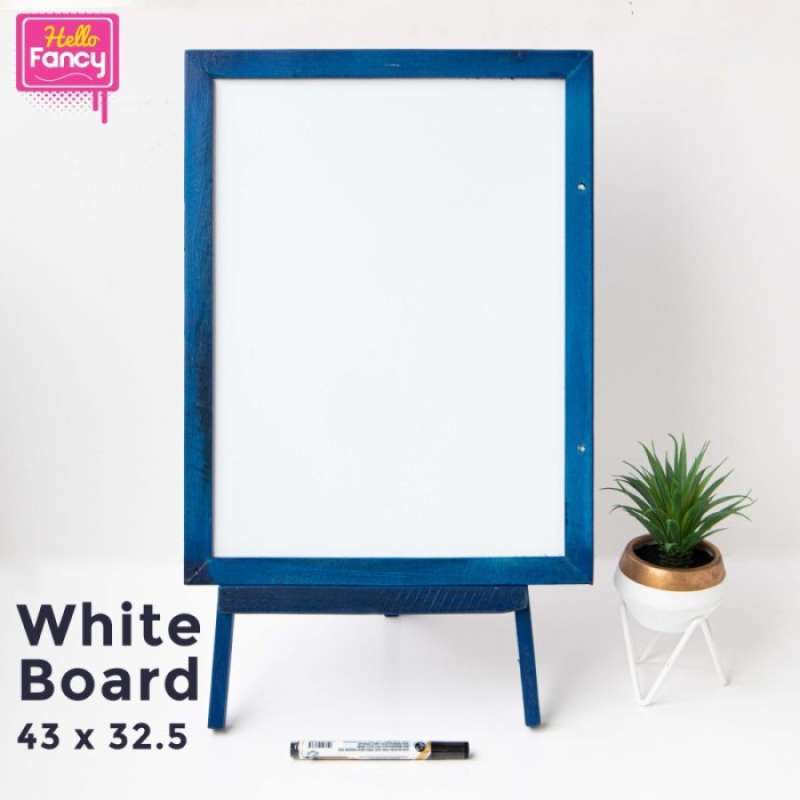 Jual Gratis Ongkir Papan Tulis Kayu Berdiri + Stand Dan Spidol ...