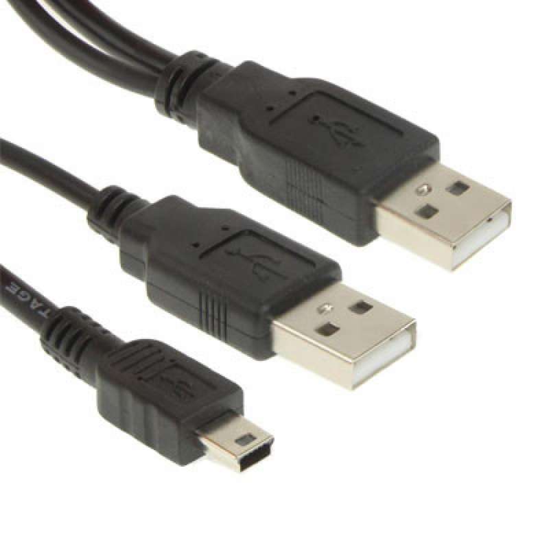 Jual Kabel Mini 5 Pin ke 2 USB Male 80CM di Seller Yatra Co - Pluit ...