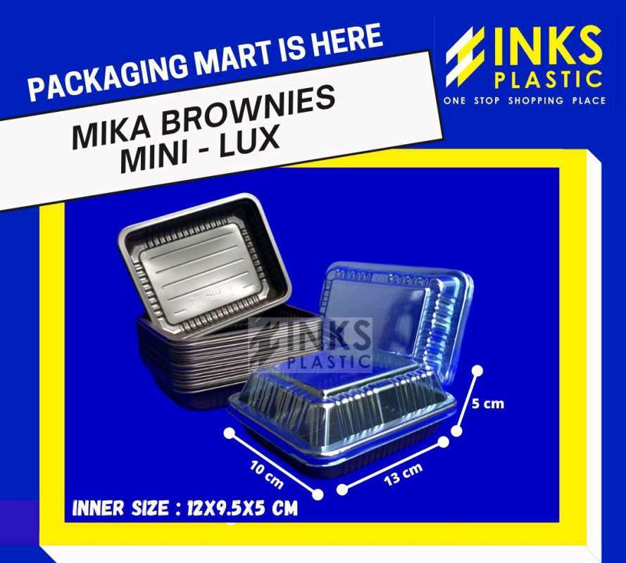 Jual Mika Brownies Mini Lux (50pcs) Di Seller Inksplasticpackaging - Cibadak, Kota Bandung | Blibli