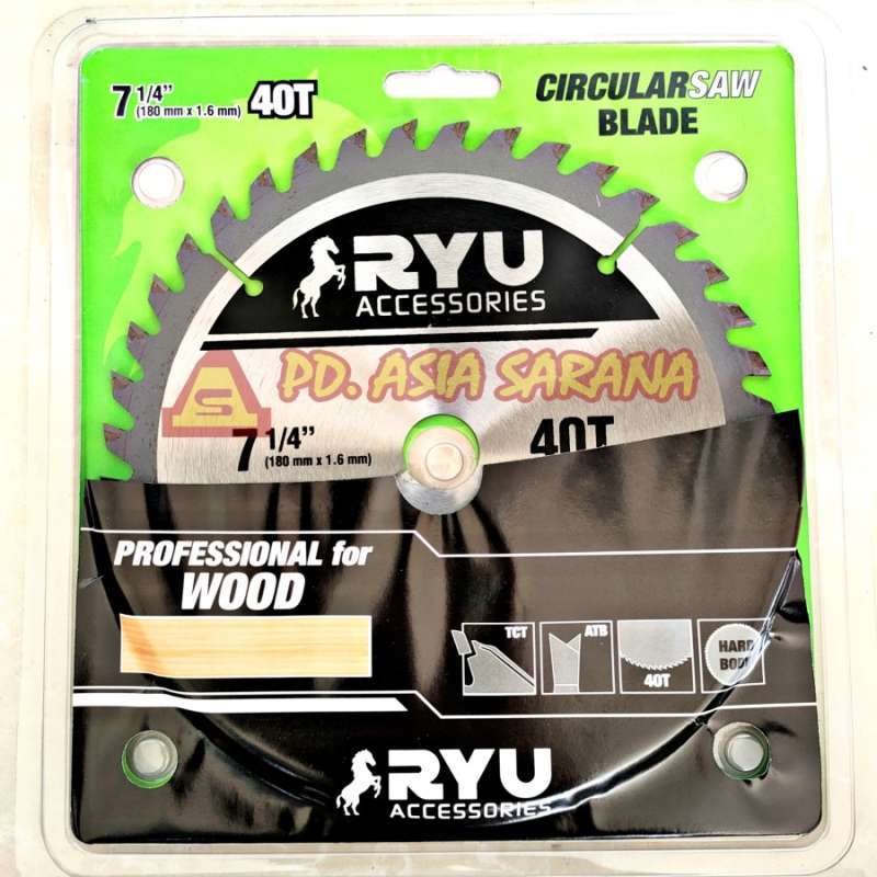 Jual Circular Saw Blade 7x40t Ryu / Mata Gergaji Kayu 7 Inch Circle ...
