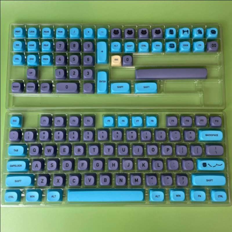 Jual KEYCAPS BLUE CAT THEME - MA PROFILE PBT SET FOR MECHANICAL ...