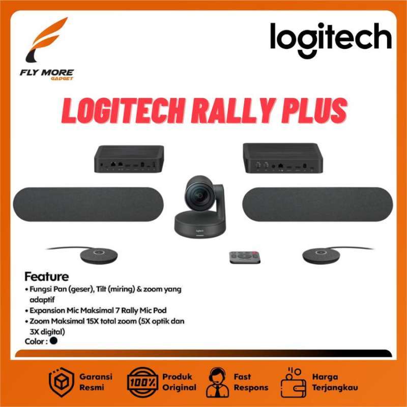 Jual Logitech Rally Plus Ultra - HD Video Conference - ORI Garansi 2 ...