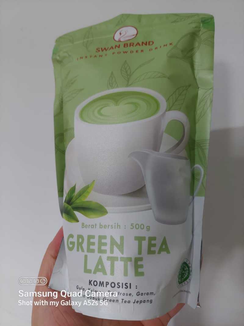 Jual Swan Brand Green Tea Latte Instant Powder Drink 500g / 500 gram ...