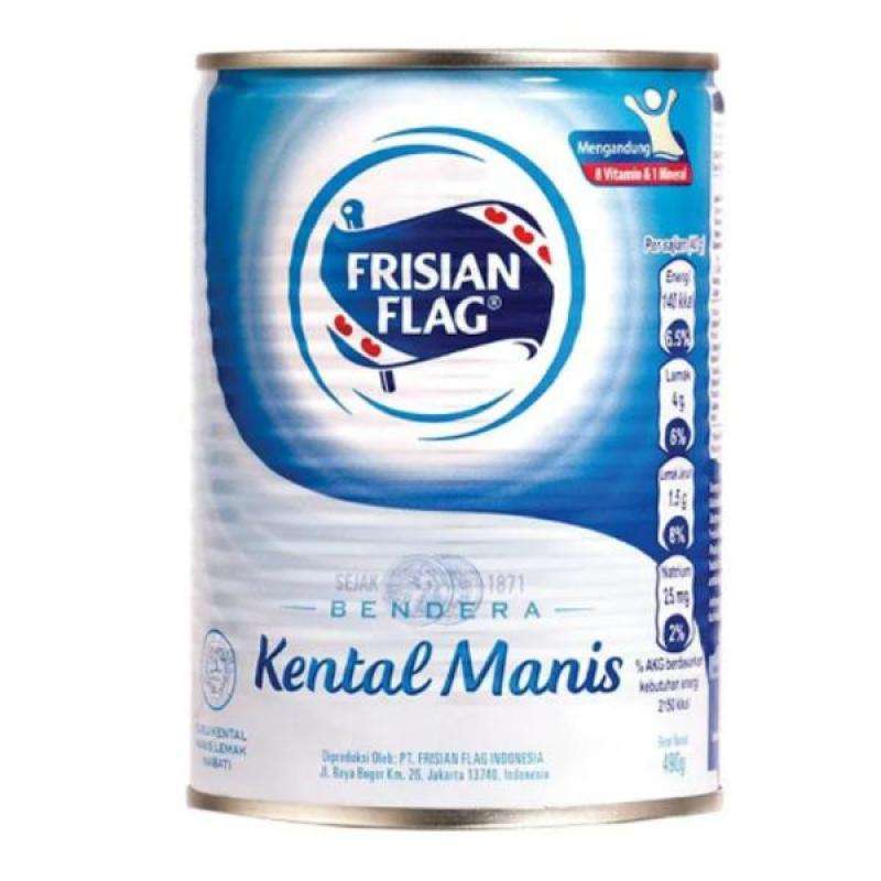 Promo Frisian Flag Susu Kental Manis (490gr) Bendera Kaleng Diskon 11% ...