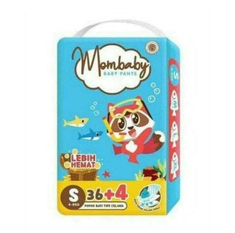 Jual Mombaby Pants S36+4 (kemasan Baru - Musang Berenang) Di Seller ...