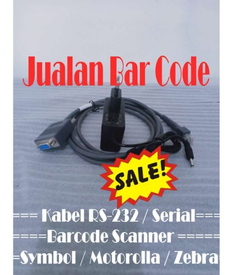 Jual SERIAL RS232 KABEL BARCODE SCANNER SYMBOL / MOTOROLLA / ZEBRA di ...