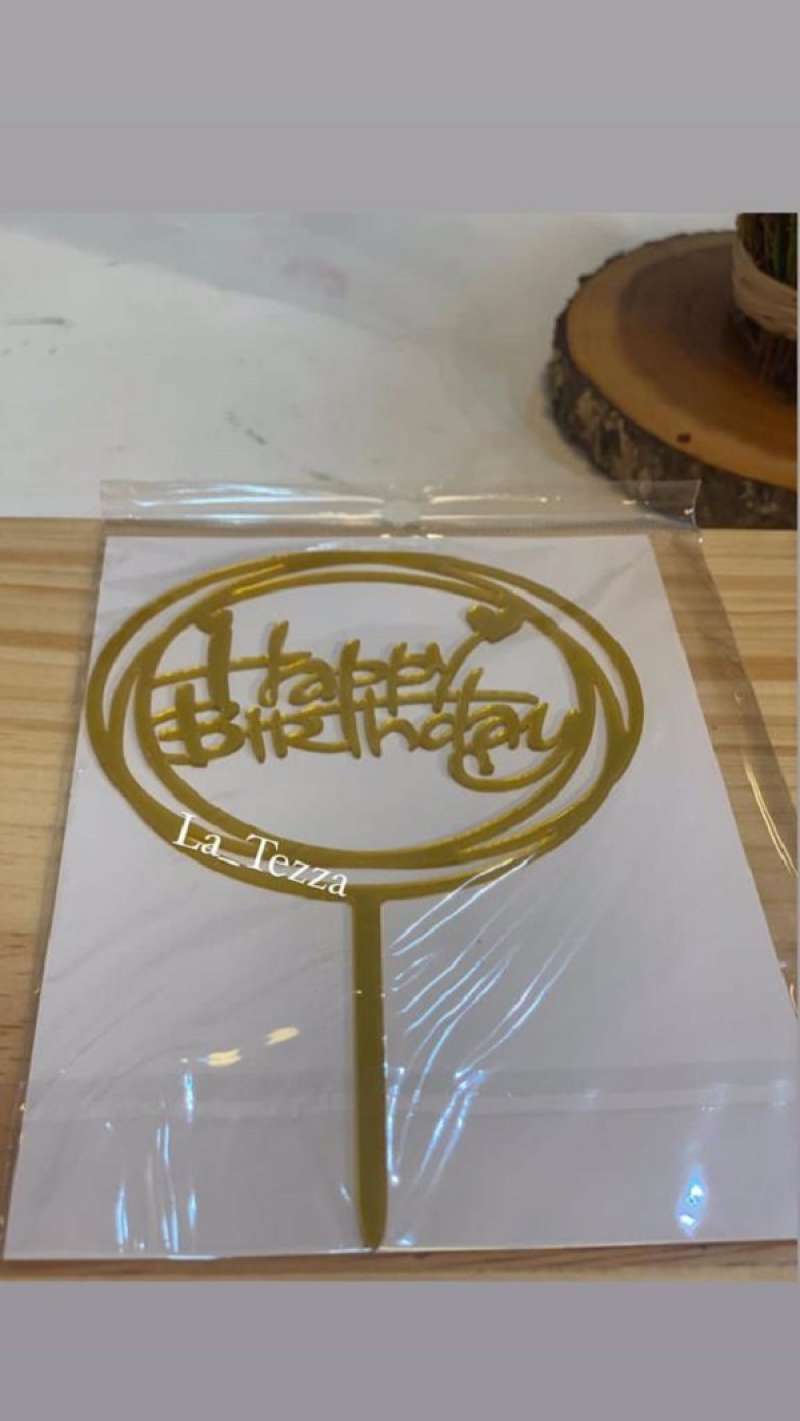 Jual topper ultah. hiasan kue. topper birthday di Seller Gaby Bella ...