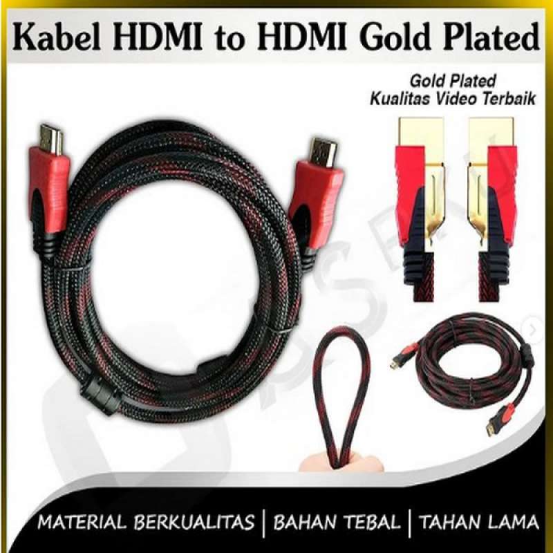 Jual Kabel Hdmi To Hdmi Gold Plated - Varian Ukuran Panjang 1.5 / 3 / 5 ...