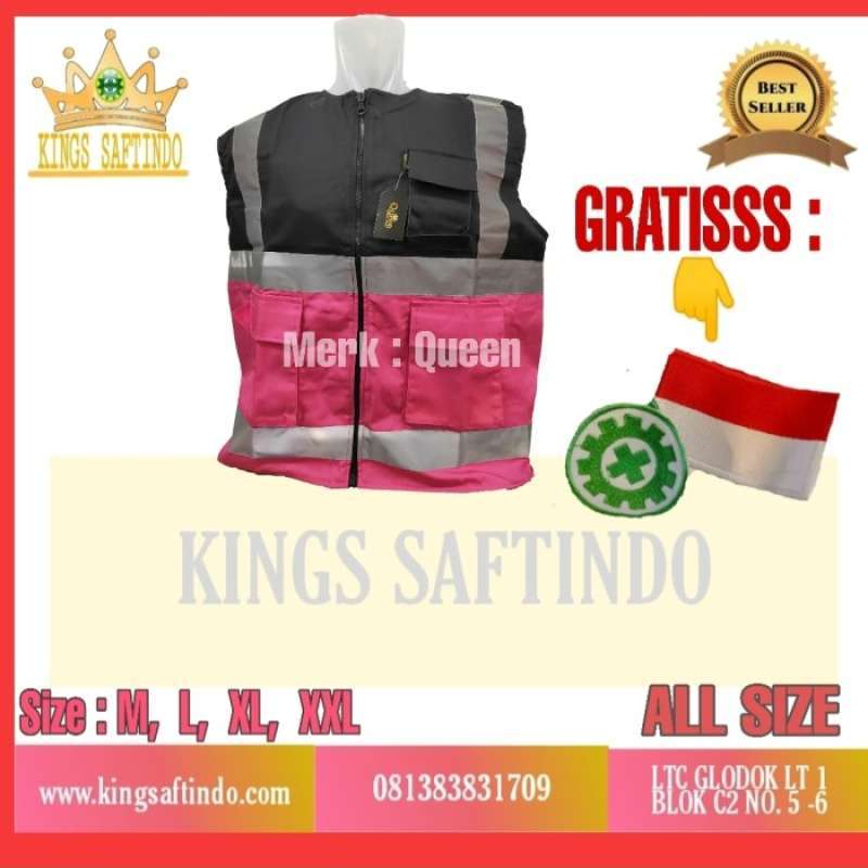 Jual Rompi safety kombinasi pink rompi proyek - Multicolor Semua Ukuran ...