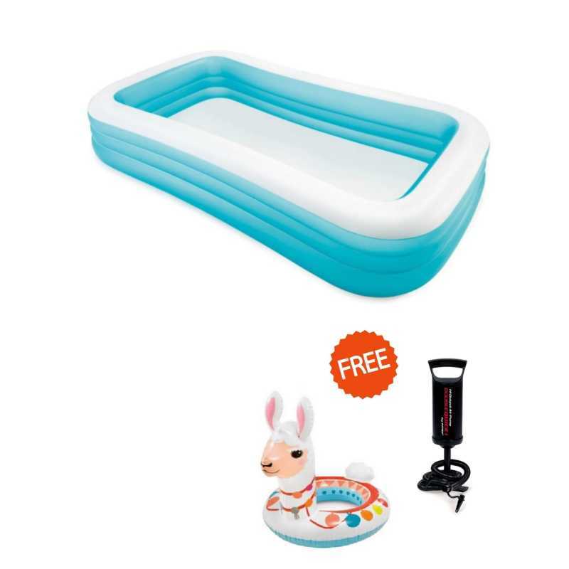 Jual INTEX Kolam Renang Swim Center Family Pool 58484 FREE Pompa ...