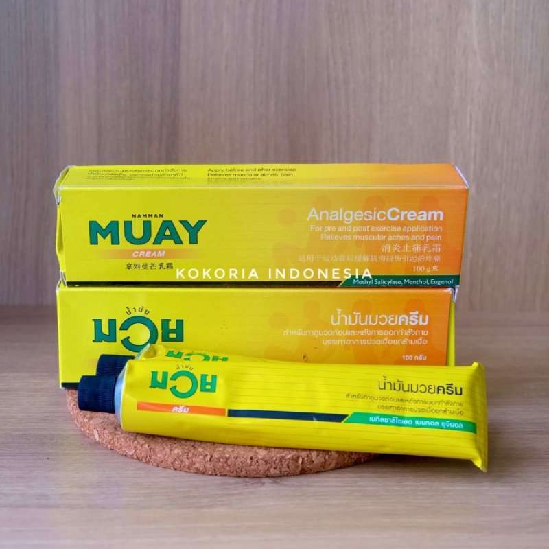 Jual Namman Muay Analgesic Cream 100G Thailand / Salep Cream Nyeri Otot ...
