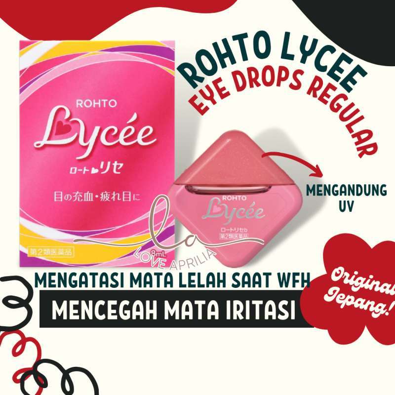 Jual Rohto Lycee Eye Drops (Regular) Original Jepang, Tetes Mata Lelah ...