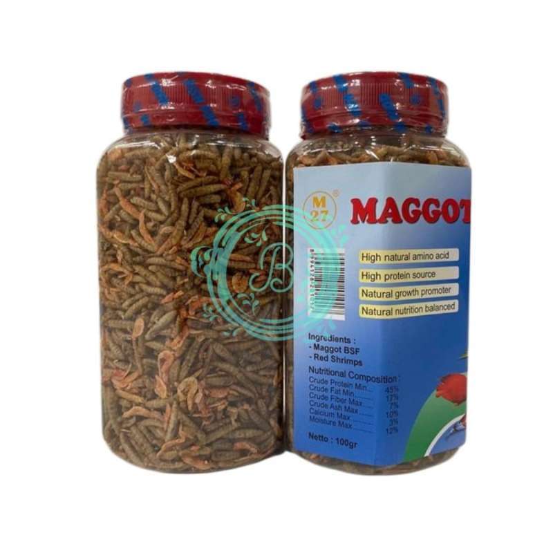 Jual M27 Maggot Mix Pakan Ikan Maggot Udang Pakan Ikan Lohan Predator ...