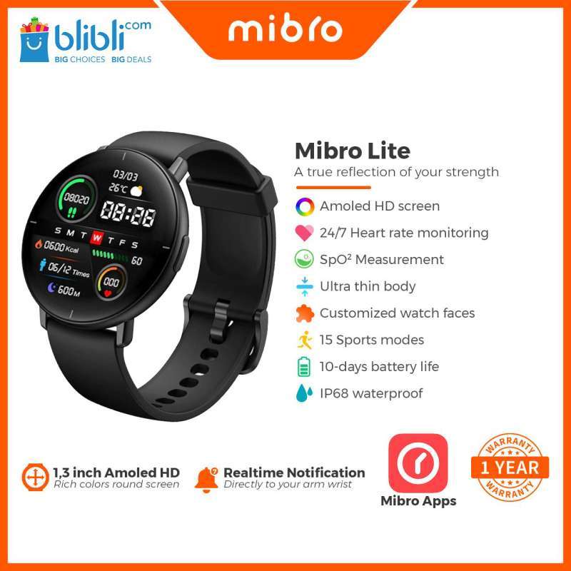 Jual Mibro Lite Smartwatch Di Seller Mibro Indonesia Official Store ...