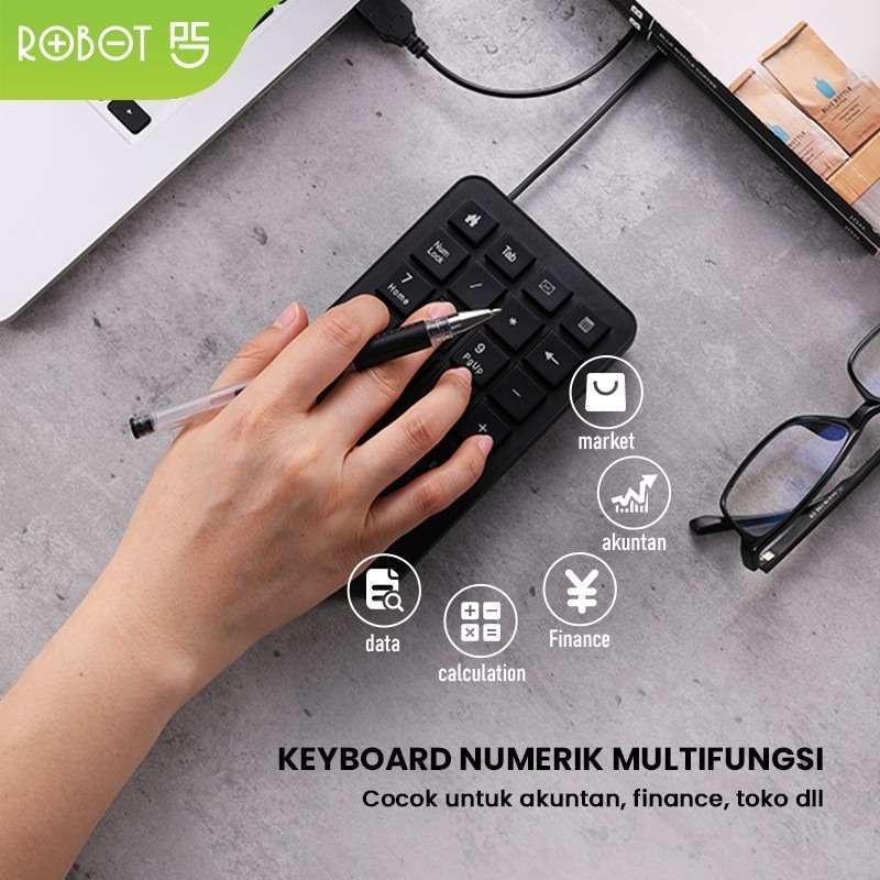 Promo Robot Rk01 Wired Numeric Keypad Black Diskon 44% Di Seller Robot ...
