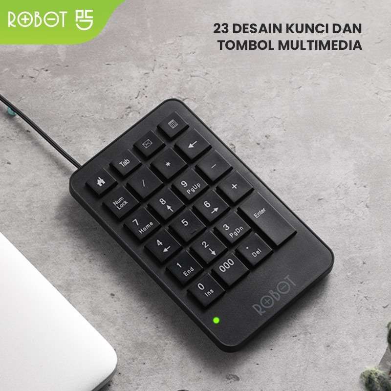 Promo Robot Rk01 Wired Numeric Keypad Black Diskon 44% Di Seller Robot ...