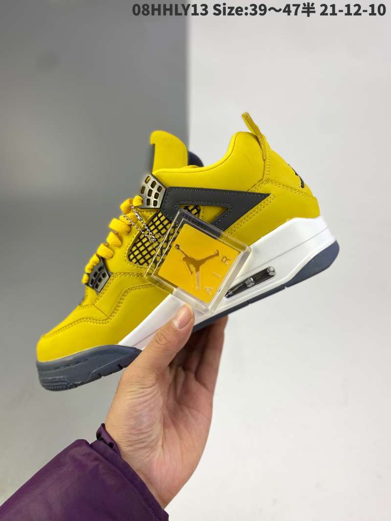 Jual NIKE AIR Jordan 4 retro tour yellow black and yellow electric ...