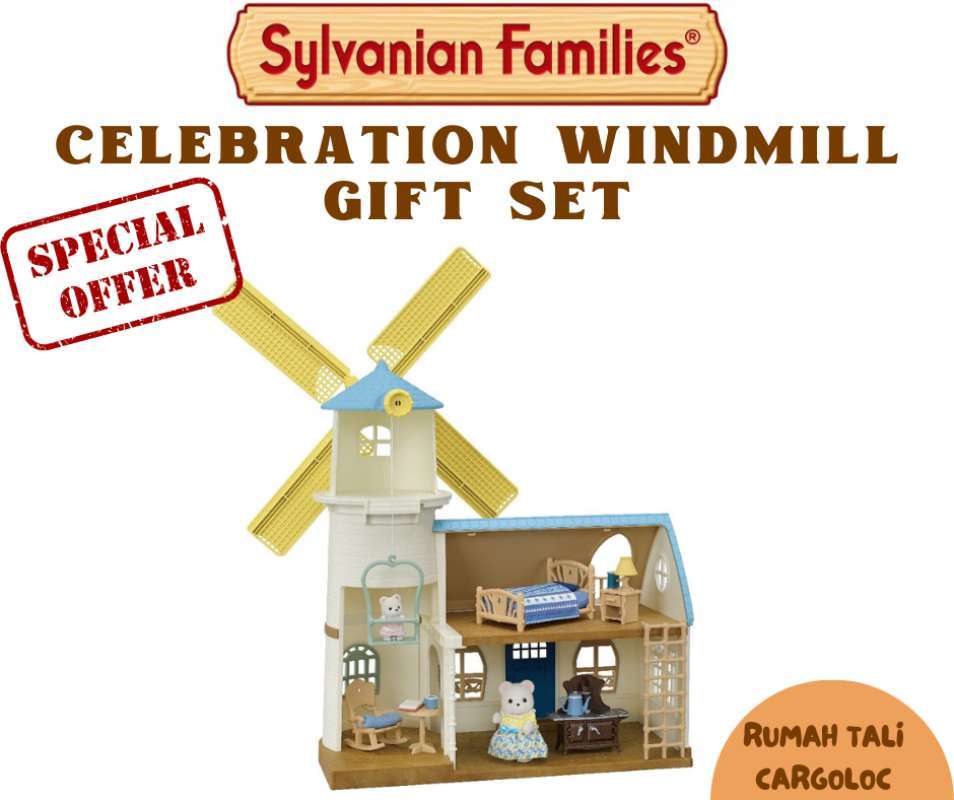 Jual Sylvanian Families CELEBRATION WINDMILL GIFT SET di Seller Main ...