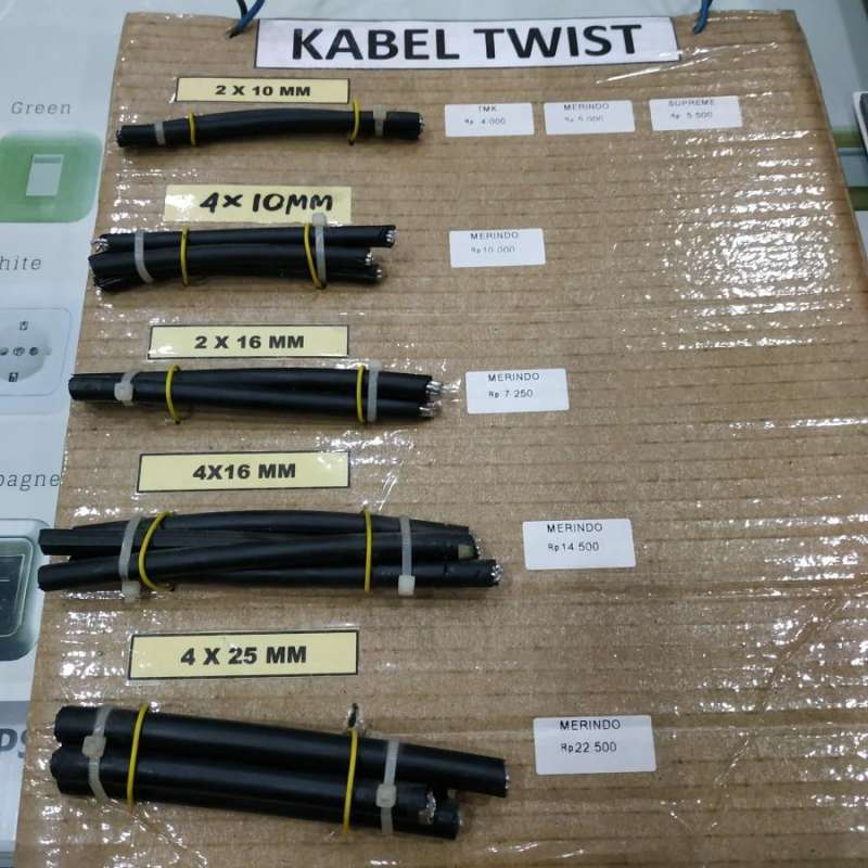 Jual [per Meter] Kabel Twisted 4x25mm / Kabel Sr Pln Isi 4 Lmk Di ...