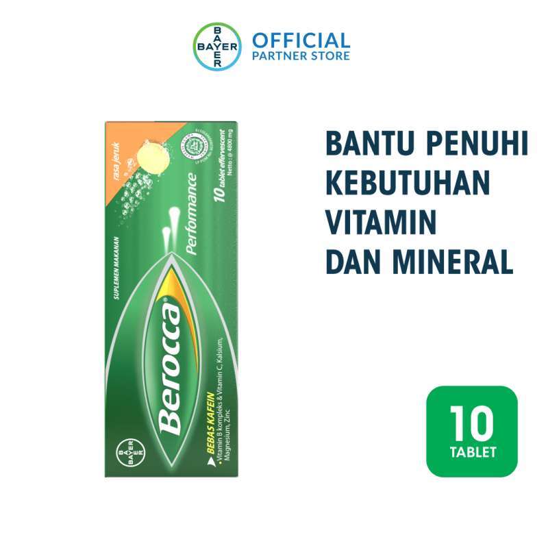 Jual FS - Berocca Multivitamin B Kompleks Rasa Jeruk Suplemen [10 ...