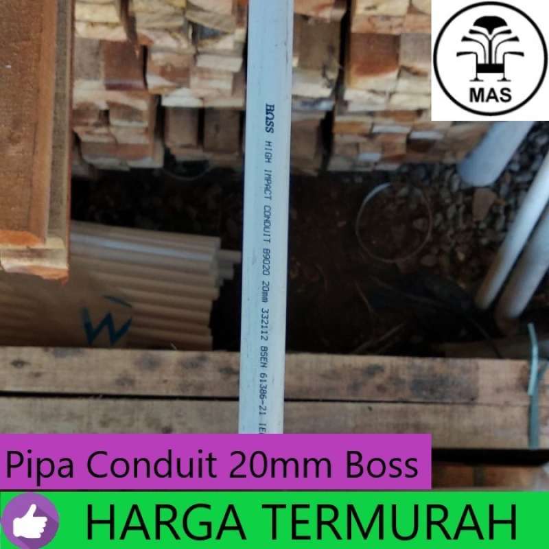 Jual Pipa Conduit 20mm Boss Panjang 2,9m Pipa PVC Conduit 20 mm Boss di ...